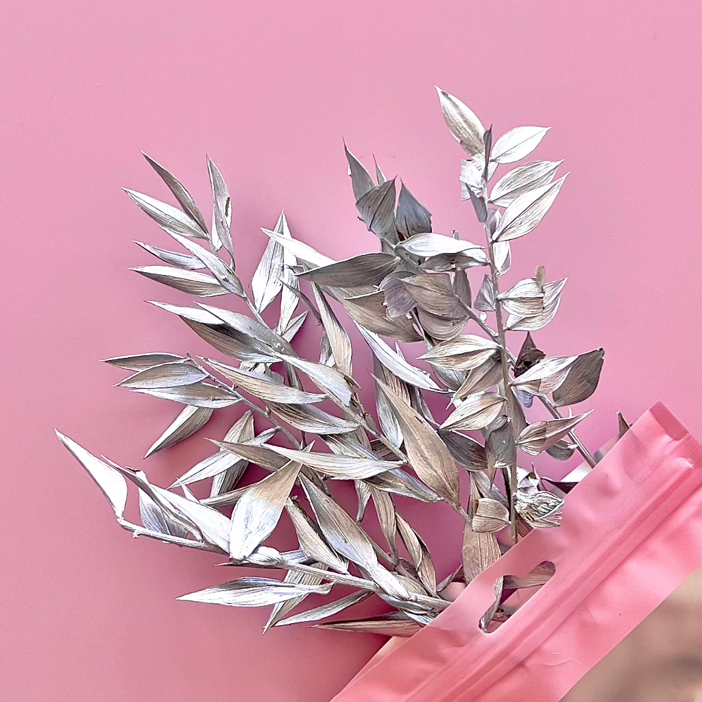 Dried Natural Ruscus Cupcake Toppers - Silver | Cakers Paradise ...