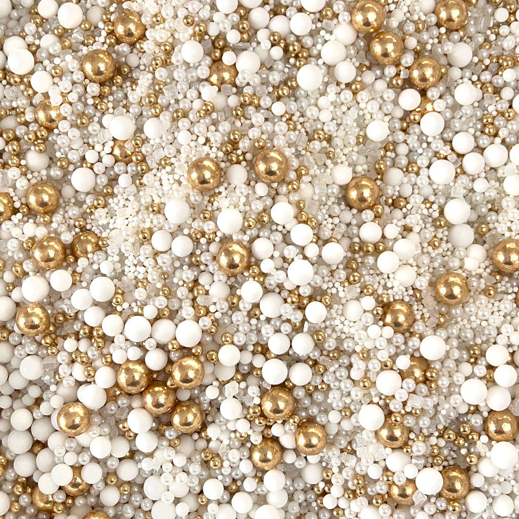 Edible Sprinkles - Golden Snowfall 100g | Cakers Paradise – Cakers Paradise