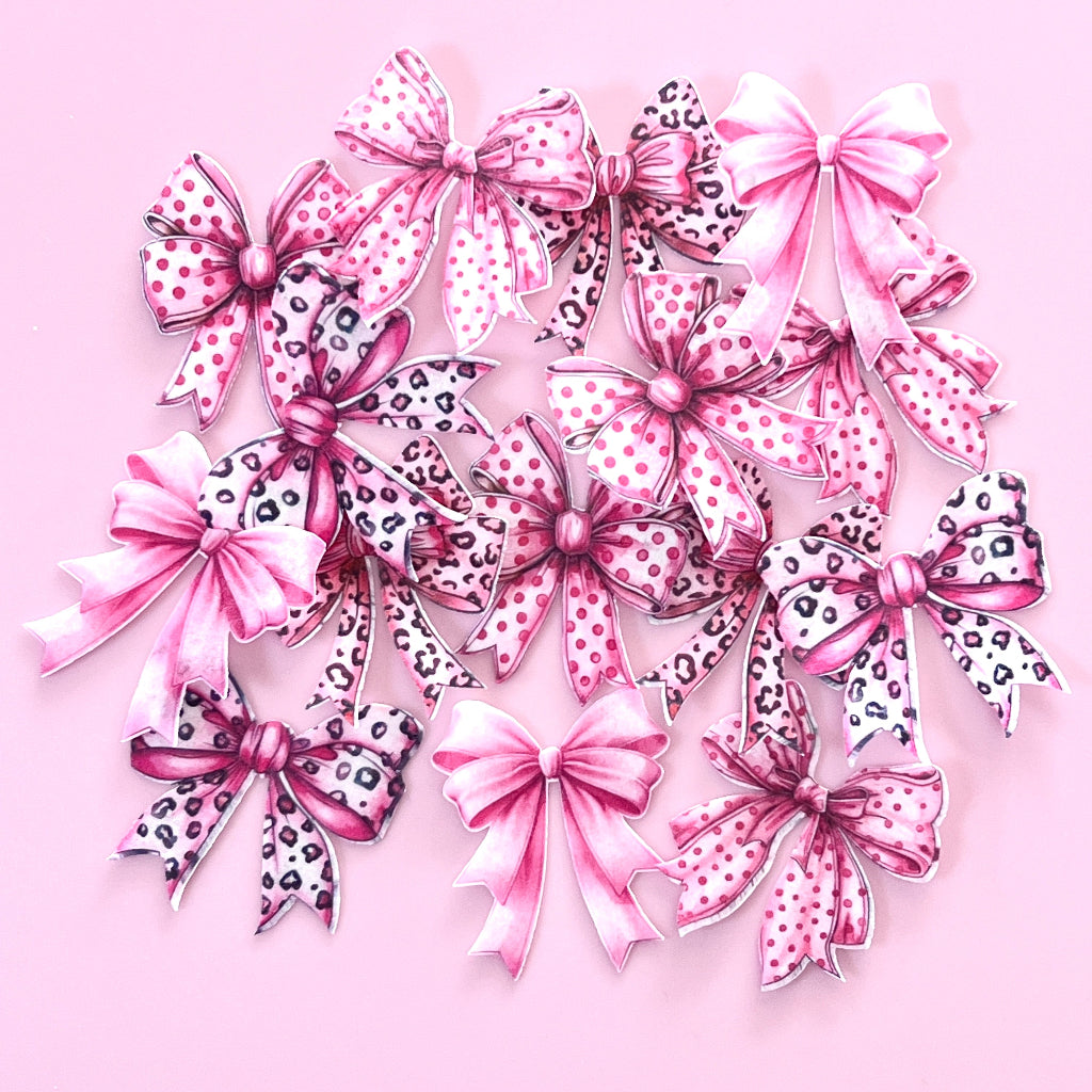 Edible Wafer Cupcake Toppers Bows - Sassy Spots | Cakers Paradise ...