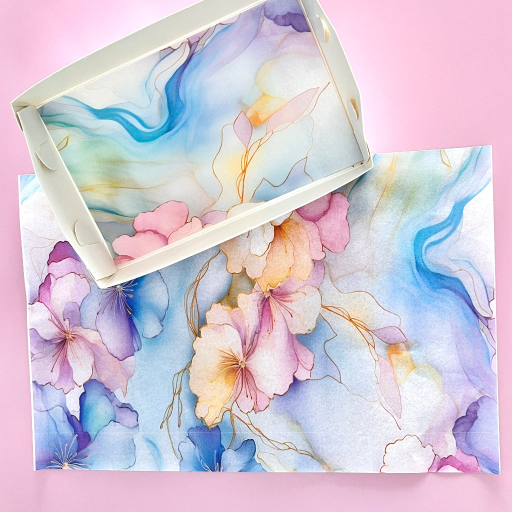 Greaseproof Paper Ink Bloom - 100pc | Cakers Paradise – Cakers Paradise