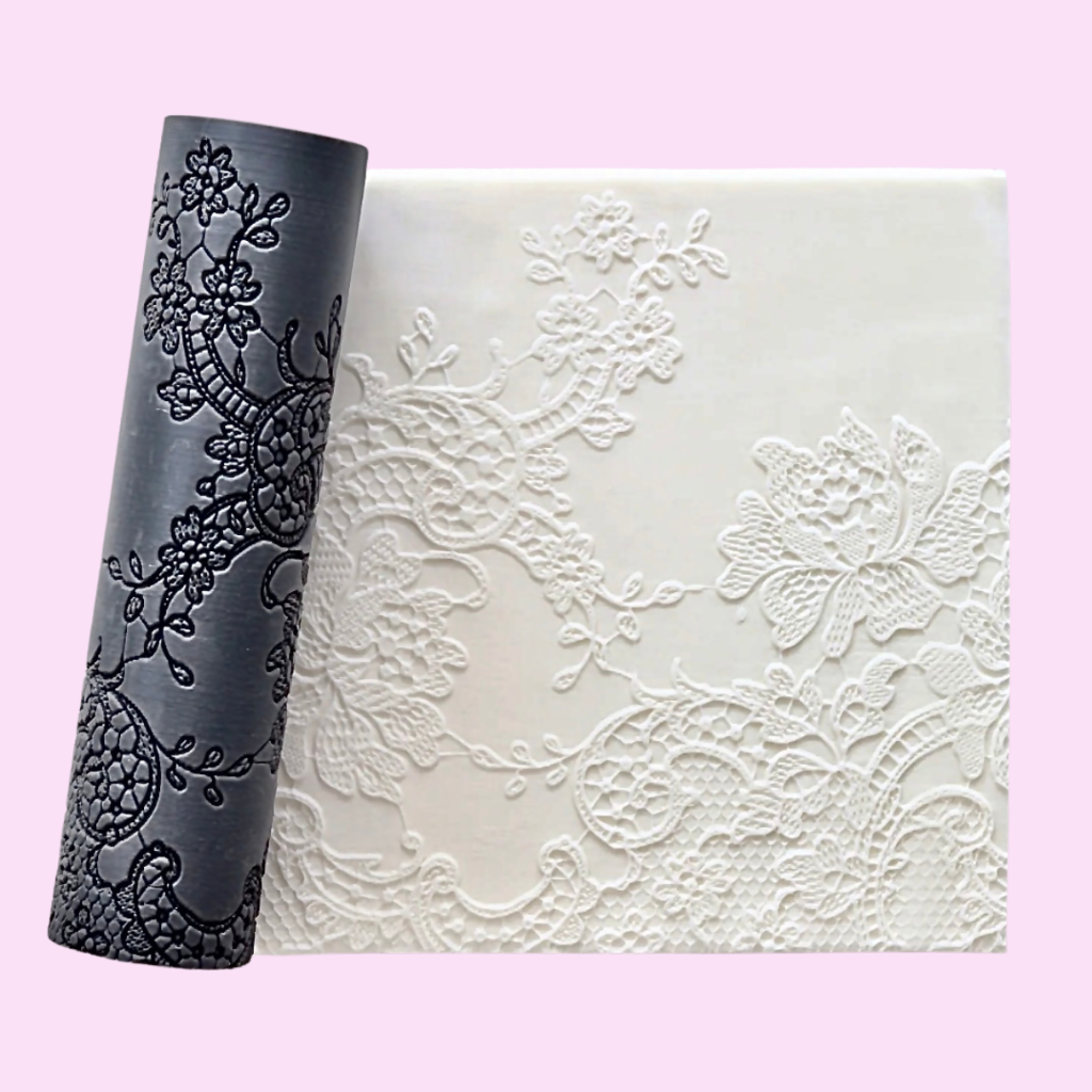 Prop Options Ekat's Texture Rolling Pin - Chantilly Whisper | Cakers ...