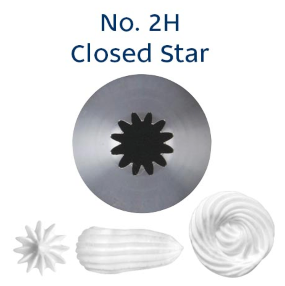 Loyal Closed Star Piping Nozzle - Tip No.2H | Cakers Paradise – Cakers ...