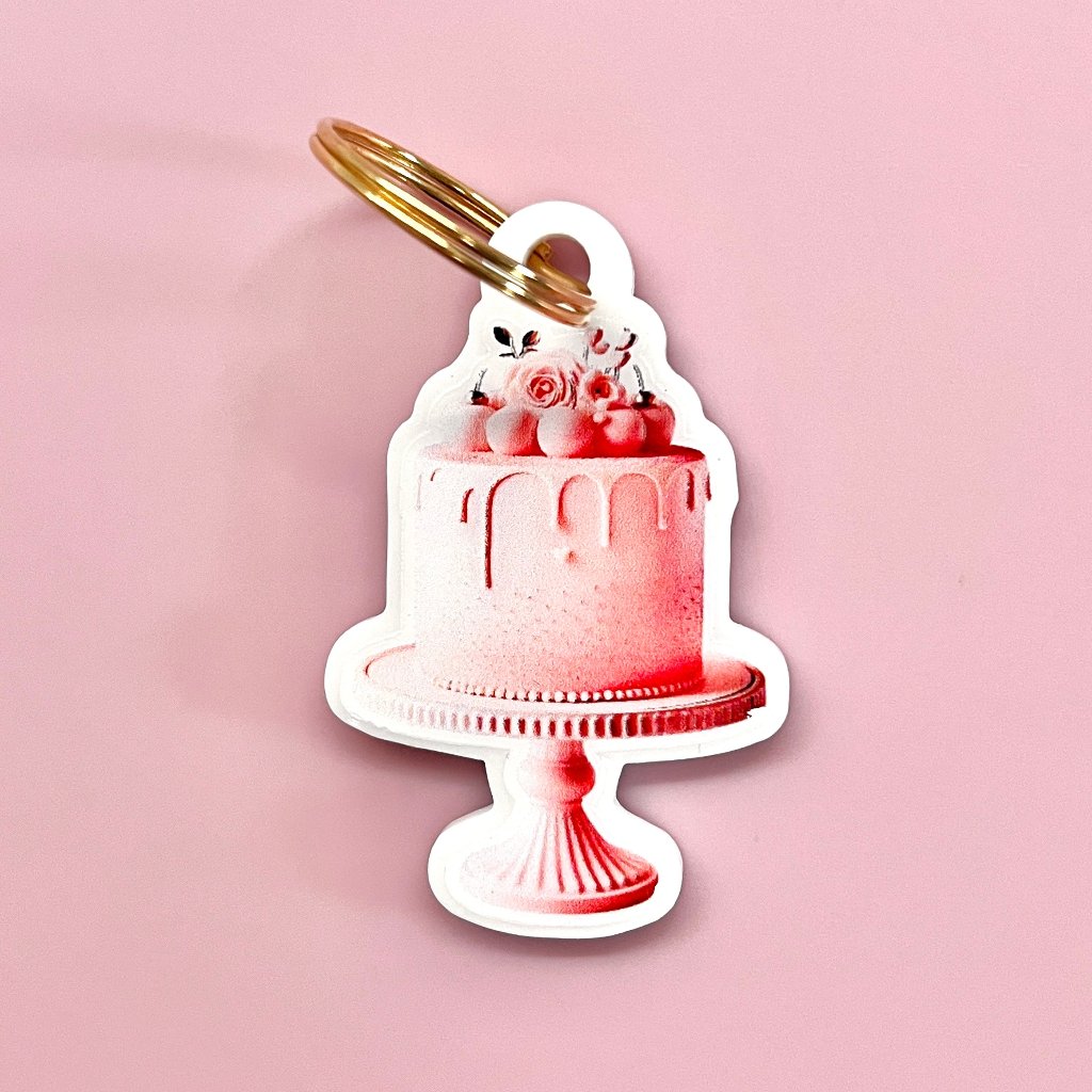 Smart Keyring Digital Business Card - Pink Cake | Cakers Paradise ...