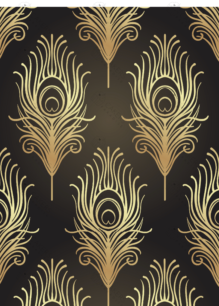 A4 Edible Icing Image - Cake Wrap - Peacock Feather | Cakers Paradise ...