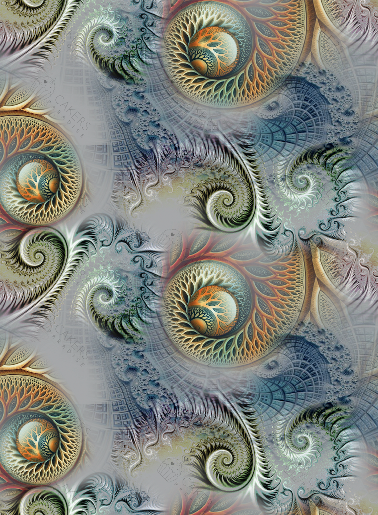 A4 Edible Icing Image - Cake Wrap - Abstract Fern | Cakers Paradise ...