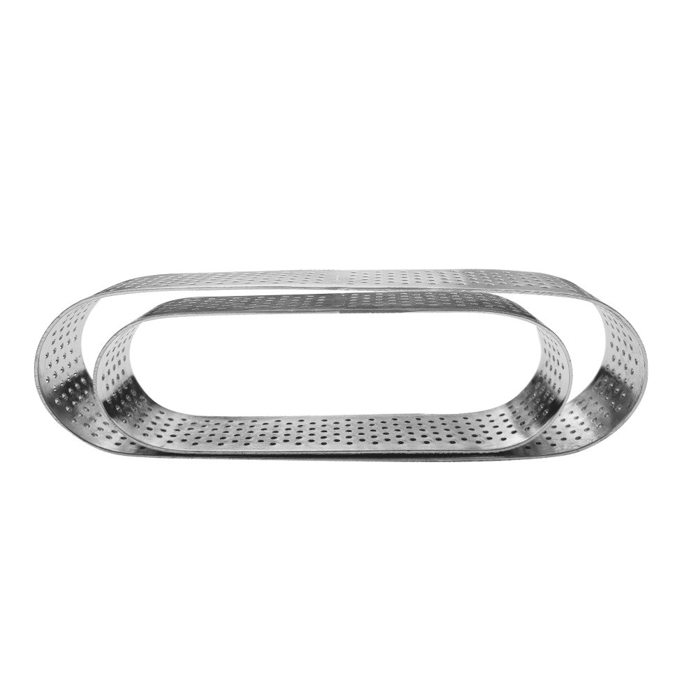 Stainless Steel Perforated Tart Ring - Oval 119mm | Cakers Paradise ...