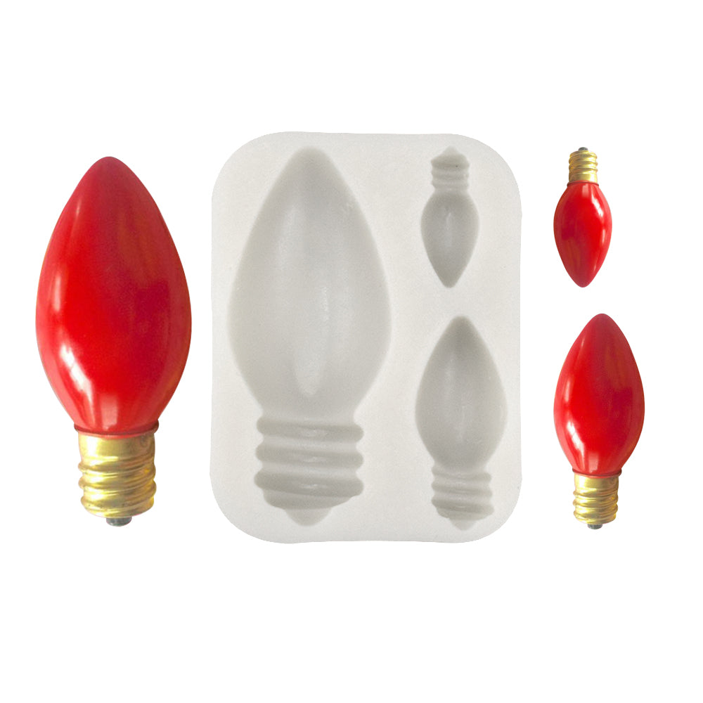 Assorted Christmas Light Bulbs Silicone Mould | Cakers Paradise ...