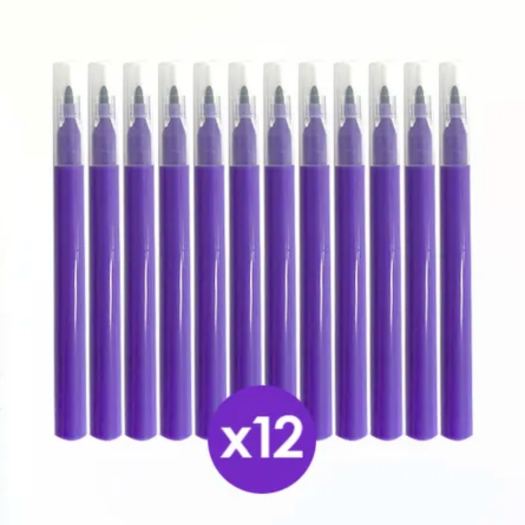 Cake Craft Edible Ink Mini Markers 12 Pack - Purple | Cakers Paradise ...