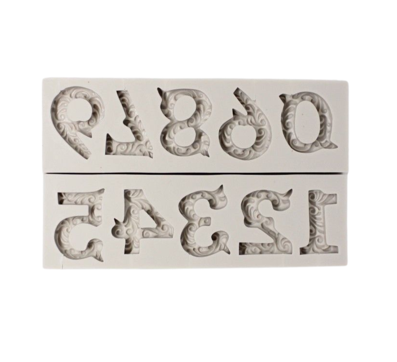 Filigree Number Silicone Mould for Cake Decorating | Cakers Paradise ...
