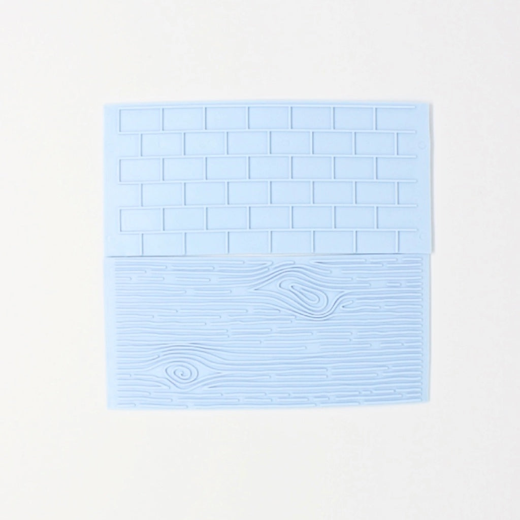 Brick Wood Impression Texture Embossing Cake Plastic Mat Set | Cakers ...