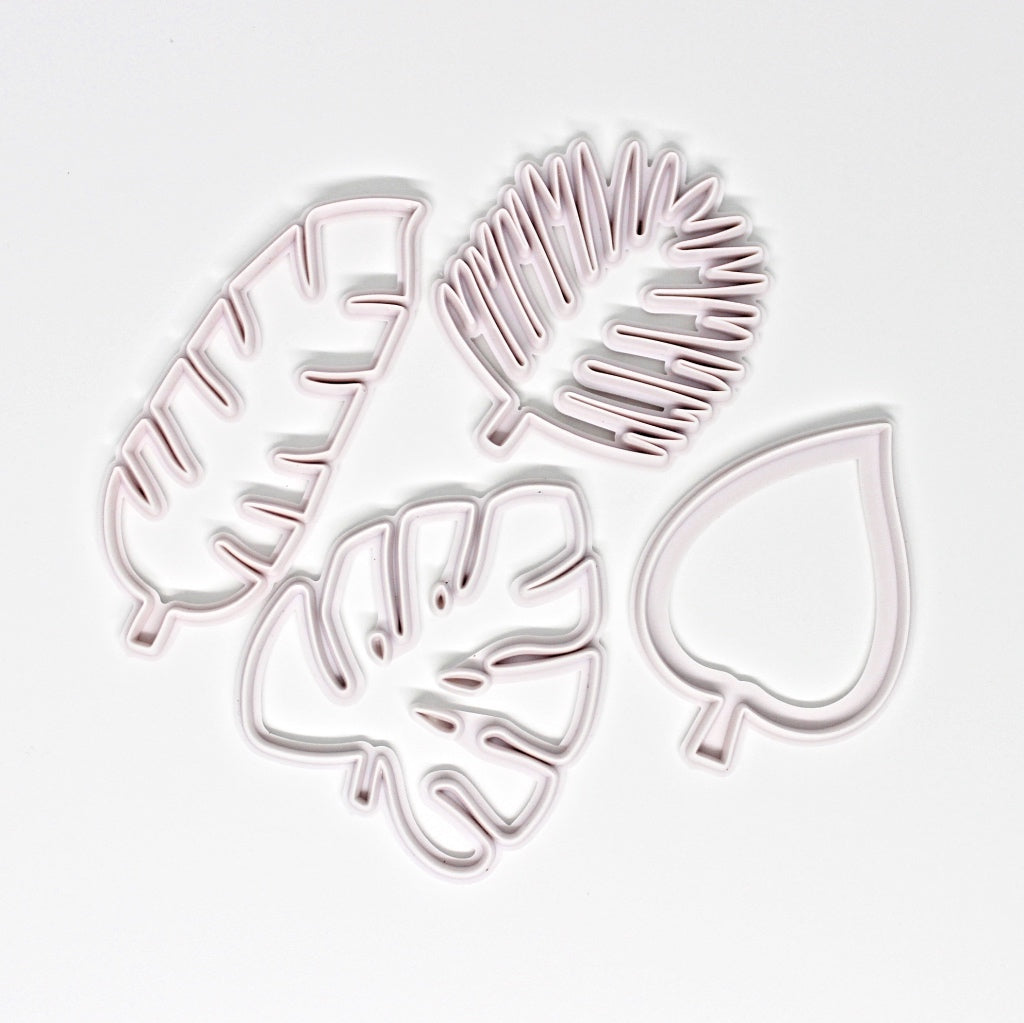 Tropical Leaves Fondant Cutter Set for Cake Decorating | Cakers ...